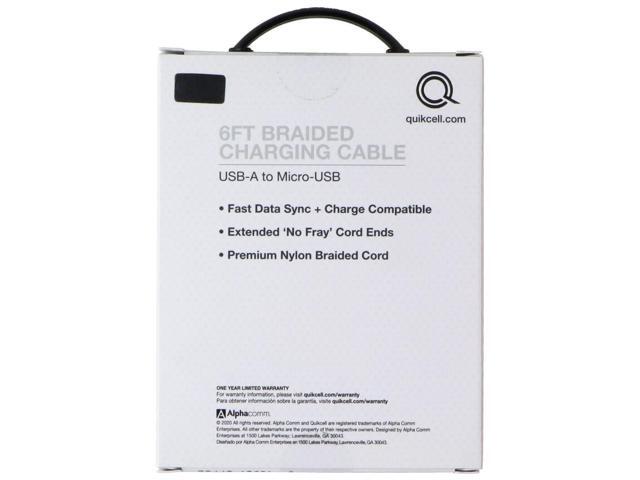 Click here for Quikcell 6ft Braided USB-A to Micro-USB Charging C... prices