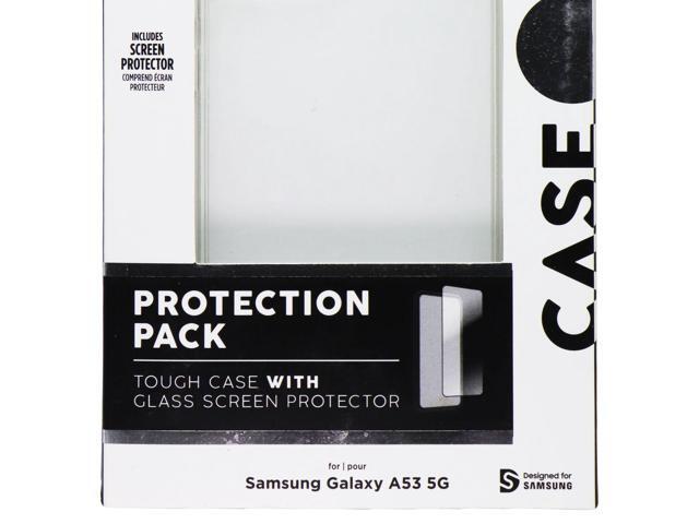 Case-Mate Protection Pack Tough Case and Glass Screen Protector for Samsung Galaxy A53 5G - Clear