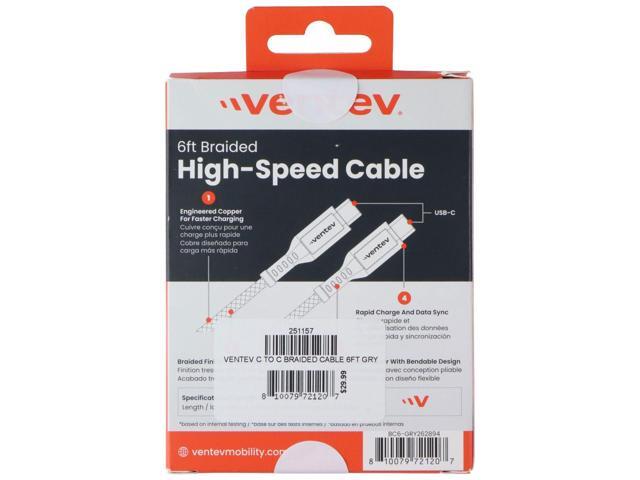 Click here for Ventev (6-Foot) USB-C to USB-C Braided High-Speed... prices