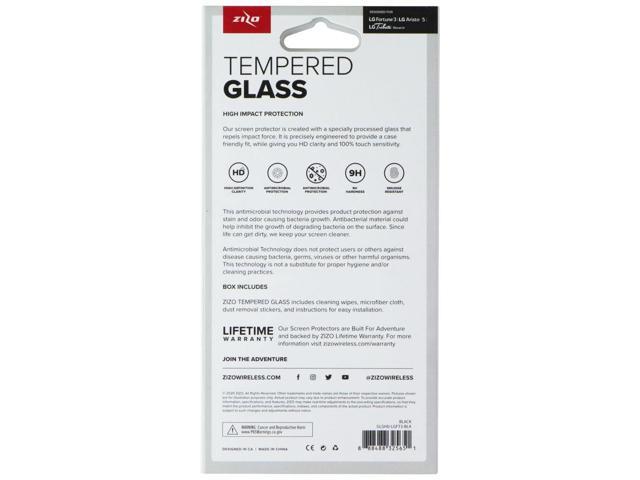 Click here for Zizo Tempered Glass for LG Fortune 3/Aristo 5/Trib... prices