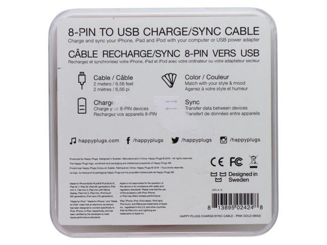 Click here for Happy Plugs (2m) Charge/Sync Cable - Lightning 8-P... prices