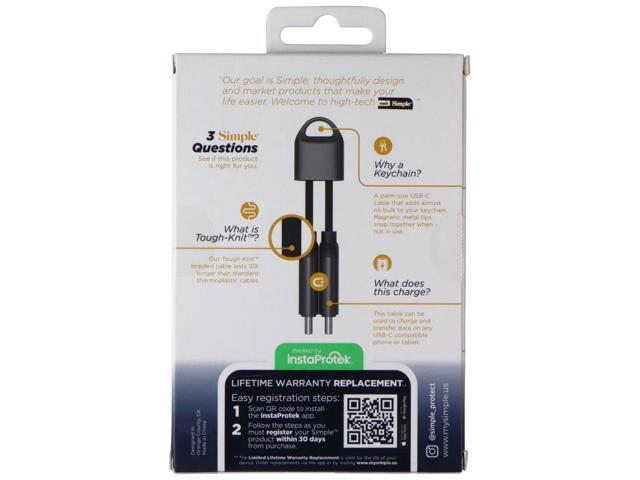 Click here for Simple Magnetic Tough-Knit USB-C Keychain Charge C... prices