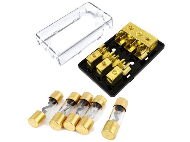 Click here for 3 Positions Gold Plated AGU Fuse 4/8 Gauge Holder... prices