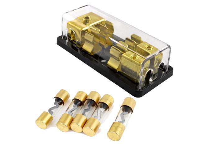 Click here for Gold Plated Dual AGU Fuse Holder 4/8 Gauge Power o... prices