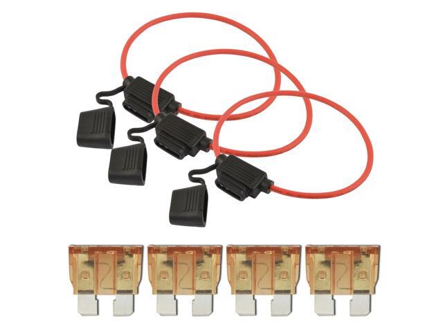 Click here for 10 Pcs 12 Gauge Red ATC Fuse Holder with 7.5A Pack... prices