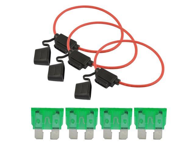Click here for 10 Pcs 12 Gauge Red ATC Fuse Holder with 30A Pack... prices