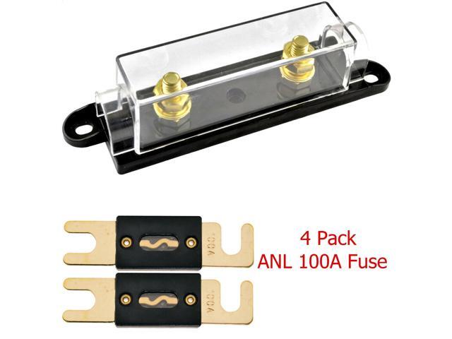 Click here for 1/0/4/8 Gauge ANL Fuse Holder with 4 Pack Gold Pla... prices