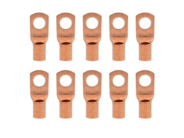 Click here for 4 Gauge AWG Non-Insulated Pure Copper Lugs Ring Te... prices
