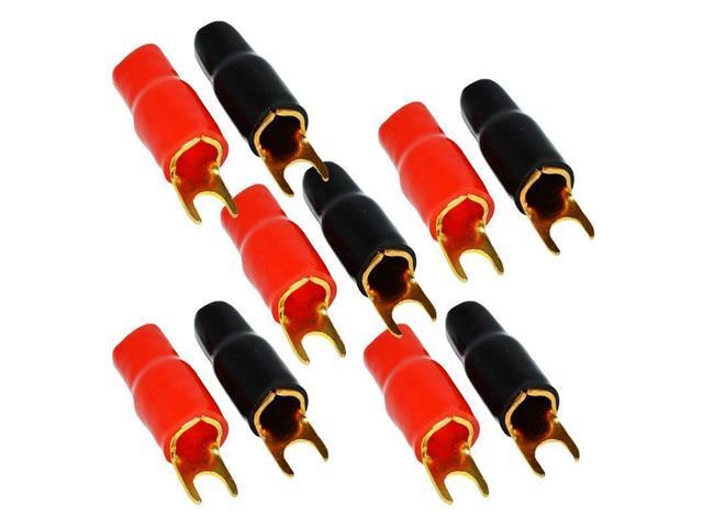 Click here for High Quality Gold 4 Gauge 5/16 Insulated Spade Ter... prices