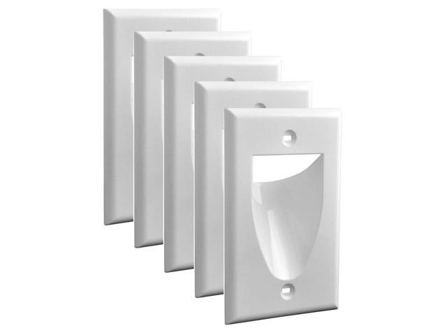 Click here for Recessed Single 1 Gang Low Voltage Cable Wall Plat... prices