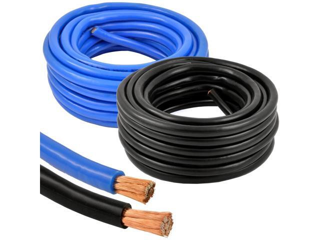 Click here for 4 Gauge 50 Feet Total Blue and Black High-Performa... prices