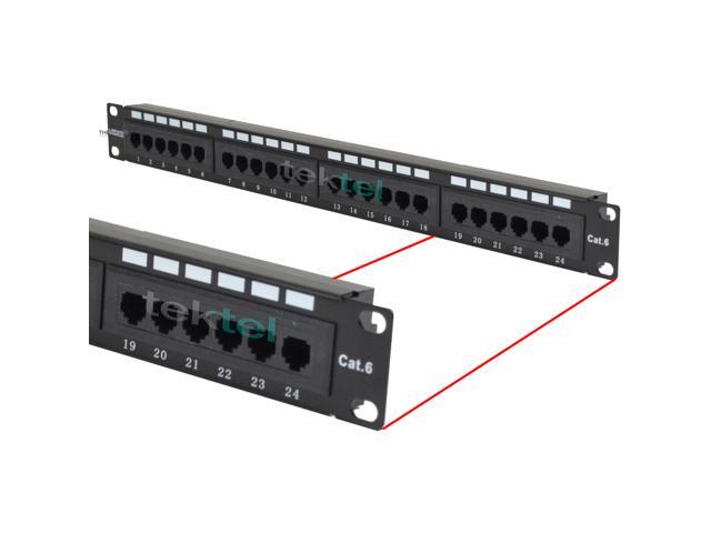 Click here for Cat5e 24 Port Patch Panel Ethernet Network LAN RJ4... prices