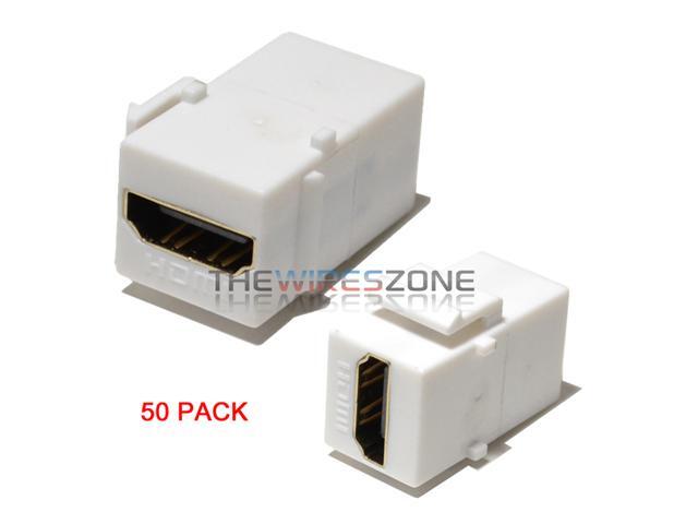 Click here for White HDMI Connector Keystone Insert Jack Female t... prices