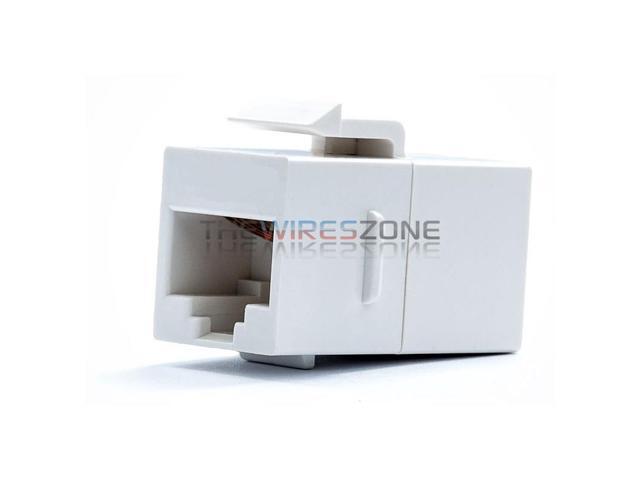 Click here for White RJ45 Female to Female UTP CAT5e CAT6 Keyston... prices