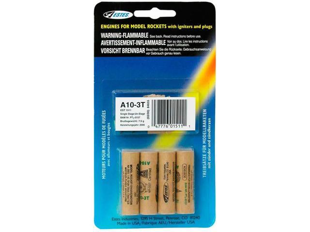 Click here for Estes 1511 A10-3T Mini Engine (4) HAZ prices