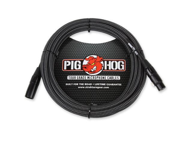 Click here for Pig Hog Black & White Woven Mic Cable  20ft XLR prices