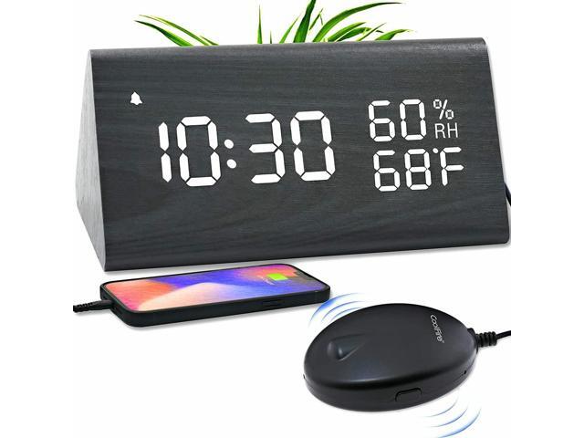 Click here for CoolFire Wooden Vibrating Alarm Clock for Heavy Sl... prices