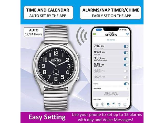 Click here for FIVE SENSES - Bluetooth Atomic Talking Watch for V... prices