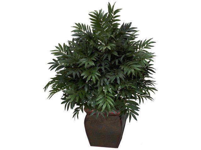 Click here for Triple Bamboo Palm w/Decorative Planter Silk Plant prices