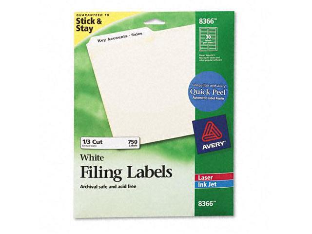 Click here for Avery White File Folder Labels  2/3 x 3-7/16 - Pac... prices