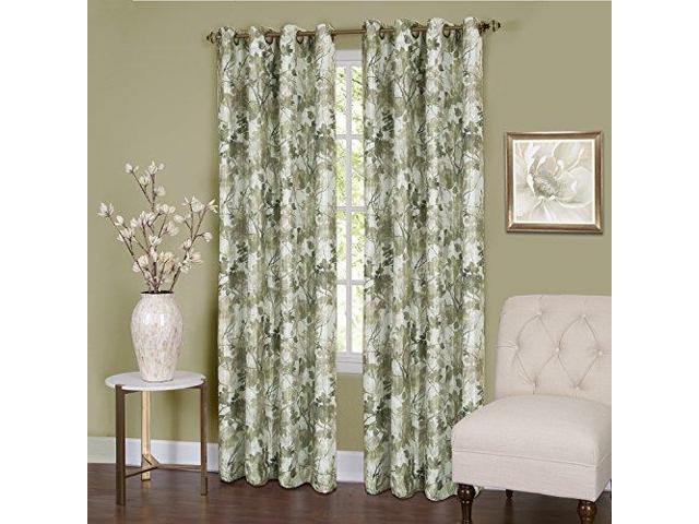 Click here for Tranquil - Lined Grommet Panel - 50 x 84 - Green prices