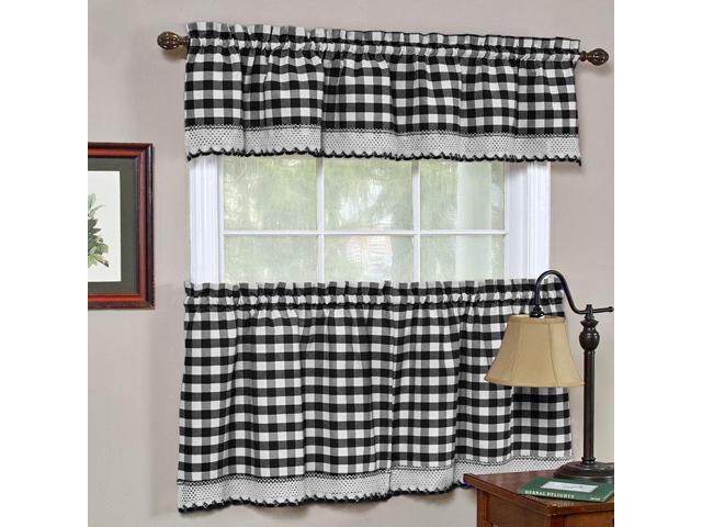 Click here for Achim BCTR36BW12 Buffalo Check Curtain Panel 58 x... prices