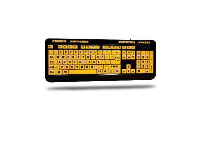 Click here for Adesso 4x Print Hi Contrast Kyb - AKB-132UY prices