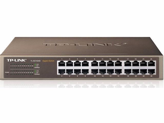 Click here for 24-PORT GB DESKTOP/RACKMOUNT SWITCH - TL-SG1024D prices