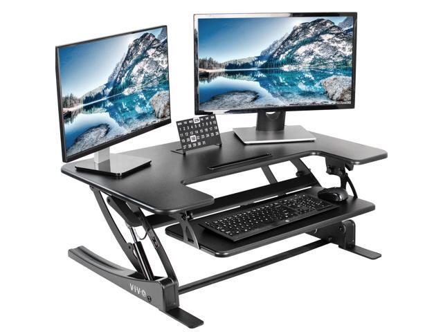 Click here for VIVO Black Height Adjustable Standing Desk Monitor... prices