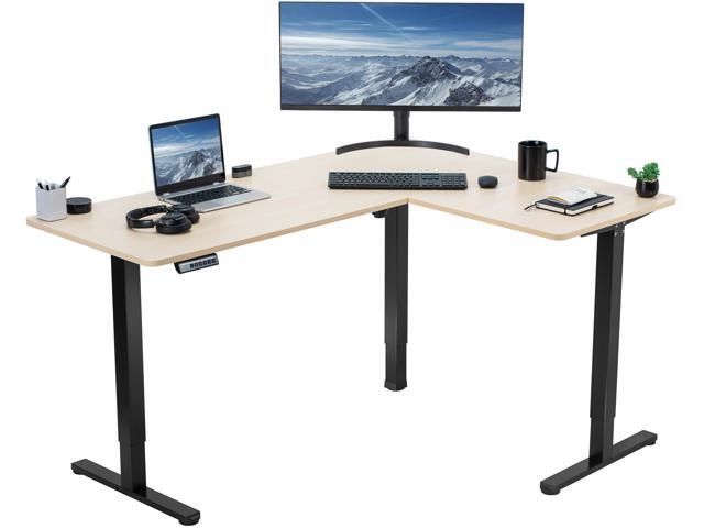 Click here for VIVO Light Wood / Black Electric 63 x 47 Corner St... prices