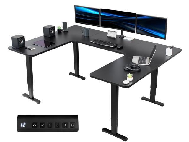 Click here for VIVO Black U-Shaped 83 x 60 Height Adjustable 4-Le... prices