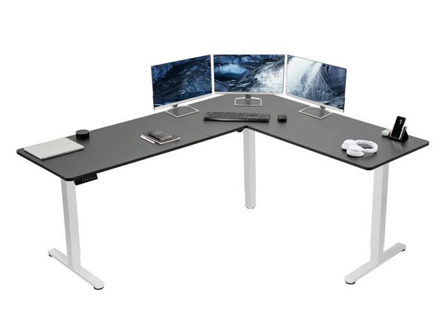 Click here for VIVO Black / White Electric 75 x 63 Corner Standin... prices