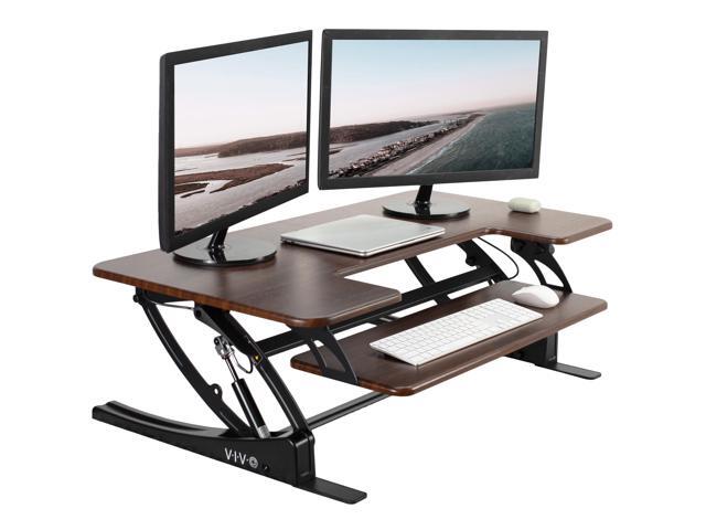 Click here for VIVO Dark Walnut Height Adjustable Extra Wide 42 S... prices