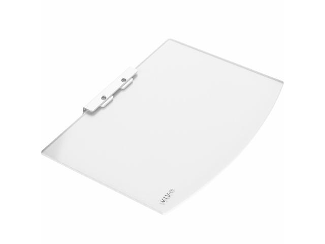 Click here for VIVO White Floating Wall Mount Tempered Glass Shel... prices