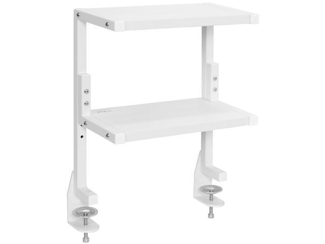 Click here for VIVO White Clamp-on 13 Above or Below Desk 2-Tier... prices