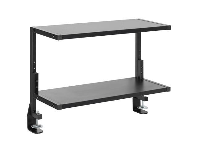 Click here for VIVO Black Clamp-on 24 Above or Below Desk 2-Tier... prices