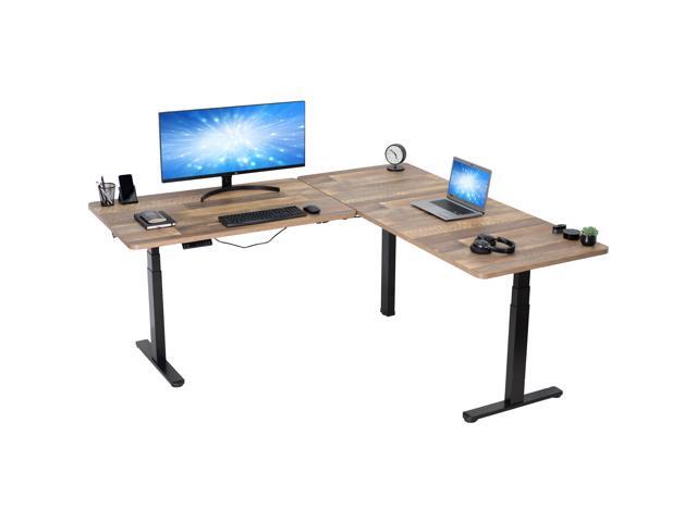 Click here for VIVO Electric 77 x 71 Corner Desk  Reclaimed Wood... prices