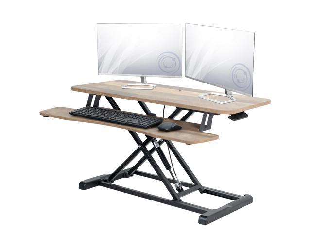 Click here for VIVO Reclaimed Wood 36 Standing Desk Monitor Riser... prices