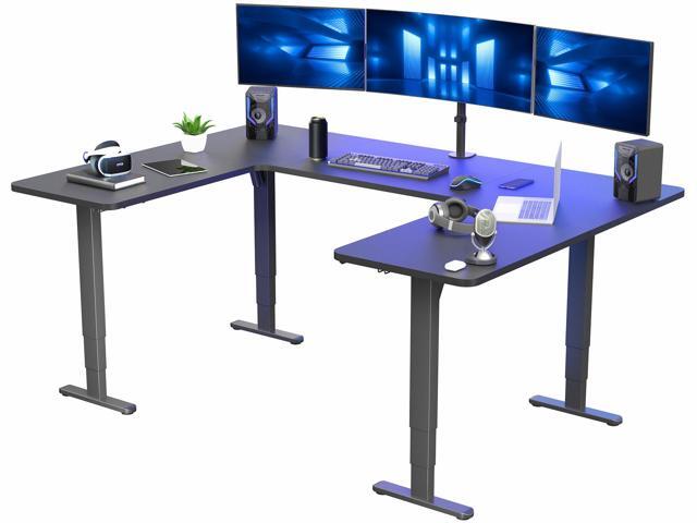 Click here for VIVO Black U-Shaped 83 x 60 Height Adjustable 4-Le... prices