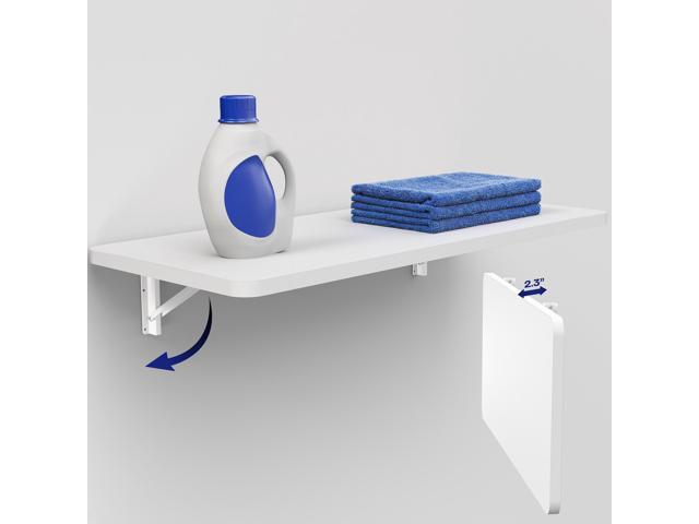 Click here for VIVO White Wall Mounted Folding 43 inch Workbench... prices