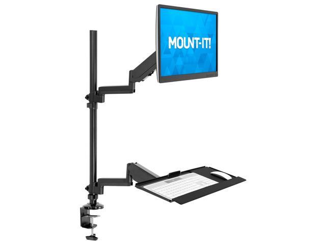 Click here for Mount-It! Single Monitor Standing Gaming Desk Moun... prices