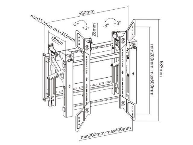 Click here for Mount-It! Portrait Pop-Out Video Wall Mount (up to... prices