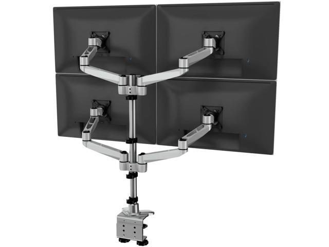 Mount-It! Articulating Quad Monitor Desk Mount Fits 13-32 Inch Screens