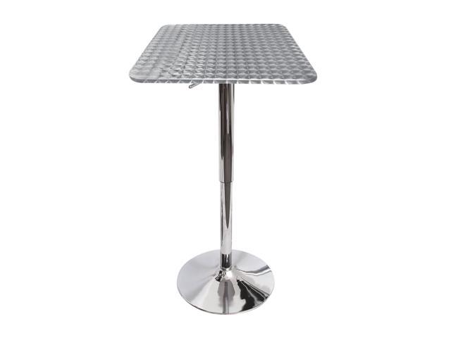 Lumisource Bistro Bar Table In Silver Swirl