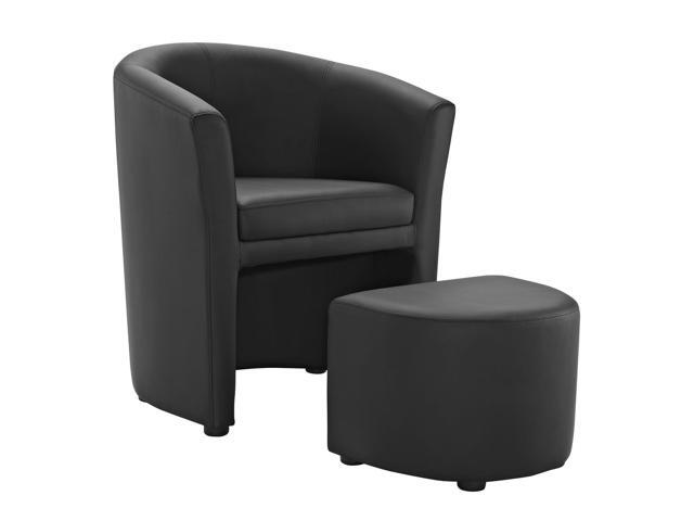 Click here for Divulge Armchair and Ottoman in Black prices