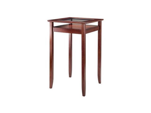 Click here for Winsome Wood Halo Pub Table with Glass Inset & She... prices