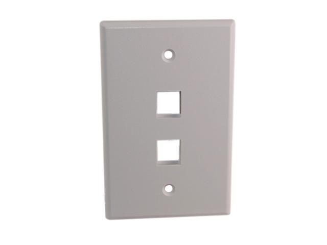 Click here for Quest NFP-5028 White 2 Port Keystone Double Gang O... prices