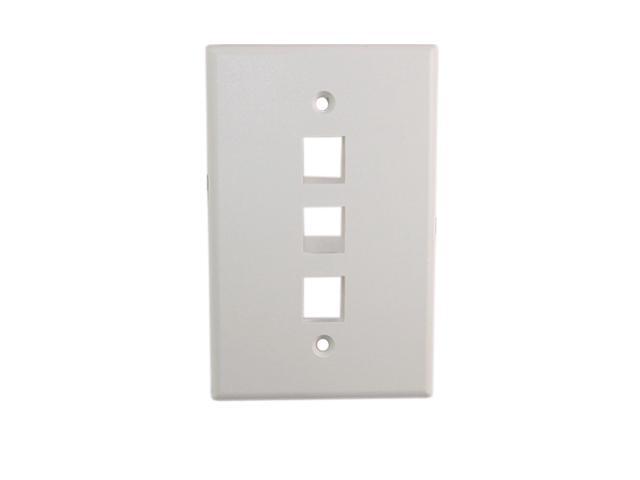 Click here for Quest NFP-5038 White 3 Port Keystone Triple Gang O... prices