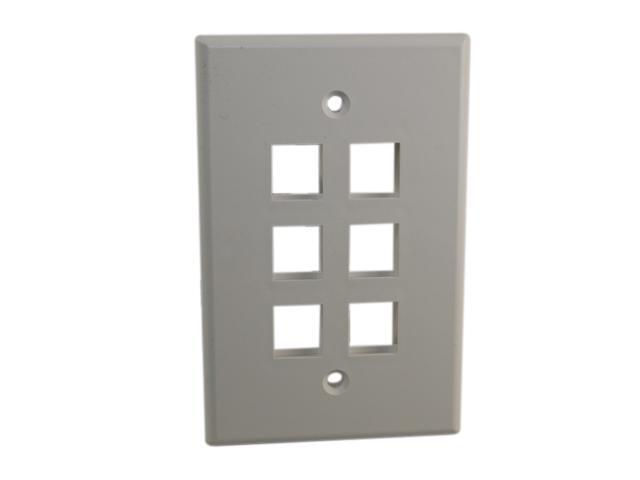 Click here for Quest NFP-5068 White 6 Port Keystone Hex Gang Over... prices