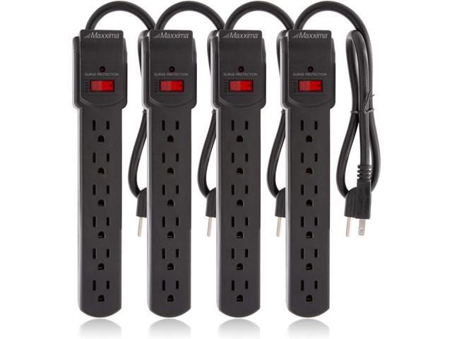 Click here for Maxxima 4-Pack 6 Outlet Power Strip Surge Protecto... prices